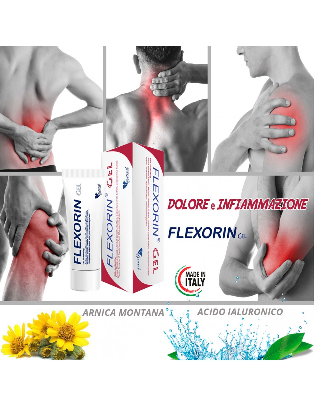 Flexorin Gel Dolori Articolari e Muscolari a Base di Arnica Montana